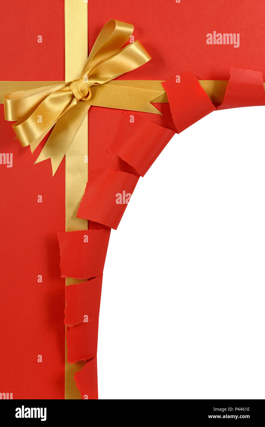 Ripped christmas wrapping paper hi-res stock photography and images - Alamy