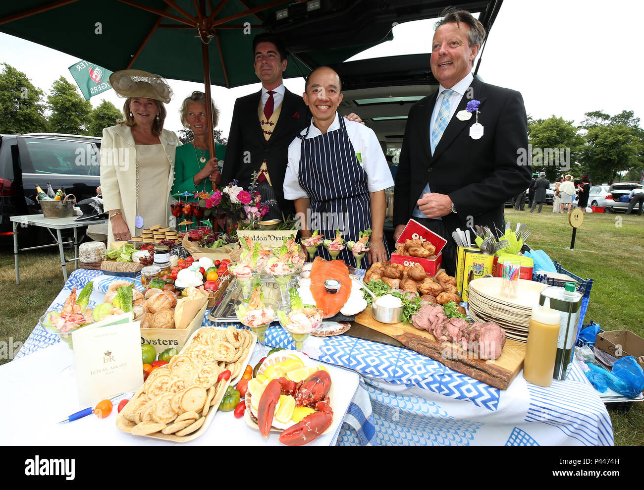 Lord Andrew Hay of Knight Frank (right) and chef Danny Leung (second ...