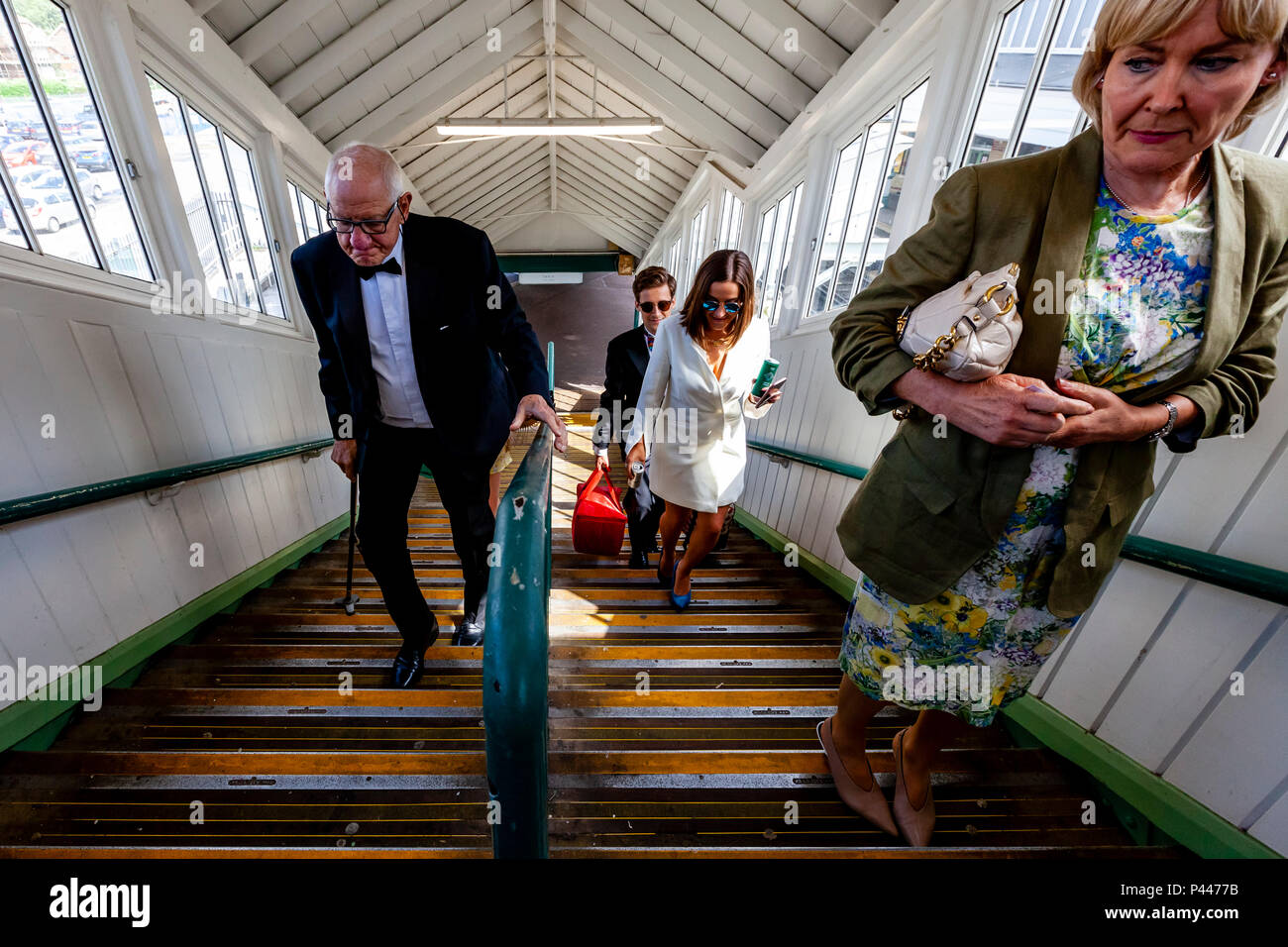 Opera Fans Arrive At Lewes Station Enroute To The Nearby Glyndebourne ...