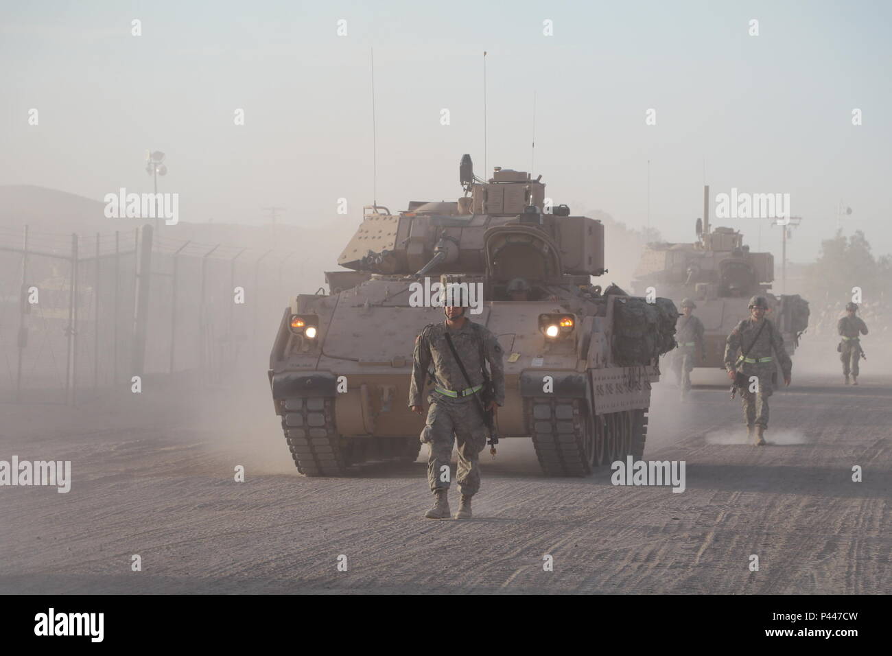 Soldiers from the 1st Armored Brigade Combat Team, 34th Red Bull ...