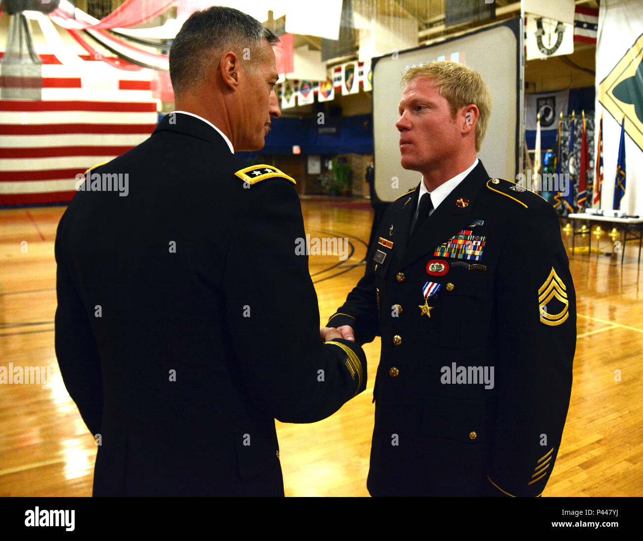 Sgt. 1st Class Richard Harris (right), a special forces soldier with ...