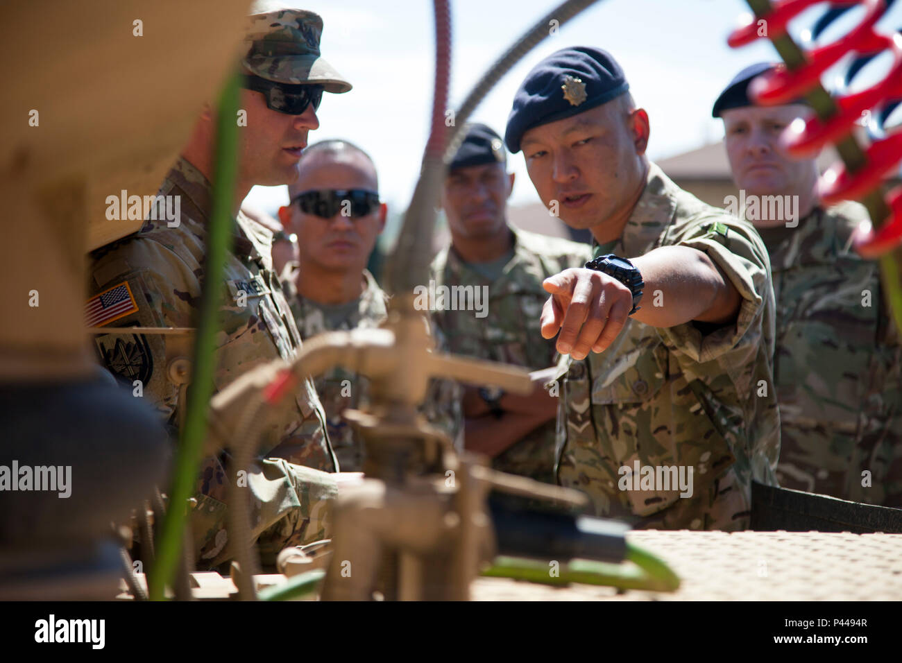 U.S. Army Staff Sgt. Jarod Morken with 2nd Battalion, 196th Regiment ...