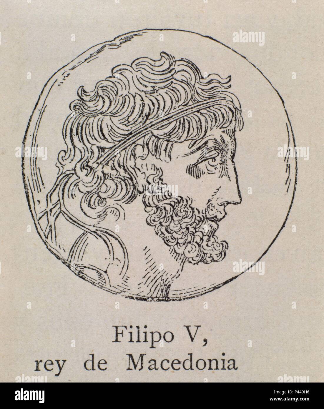 FILIPO V-REY DE MACEDONIA. Location: BIBLIOTECA NACIONAL-COLECCION ...