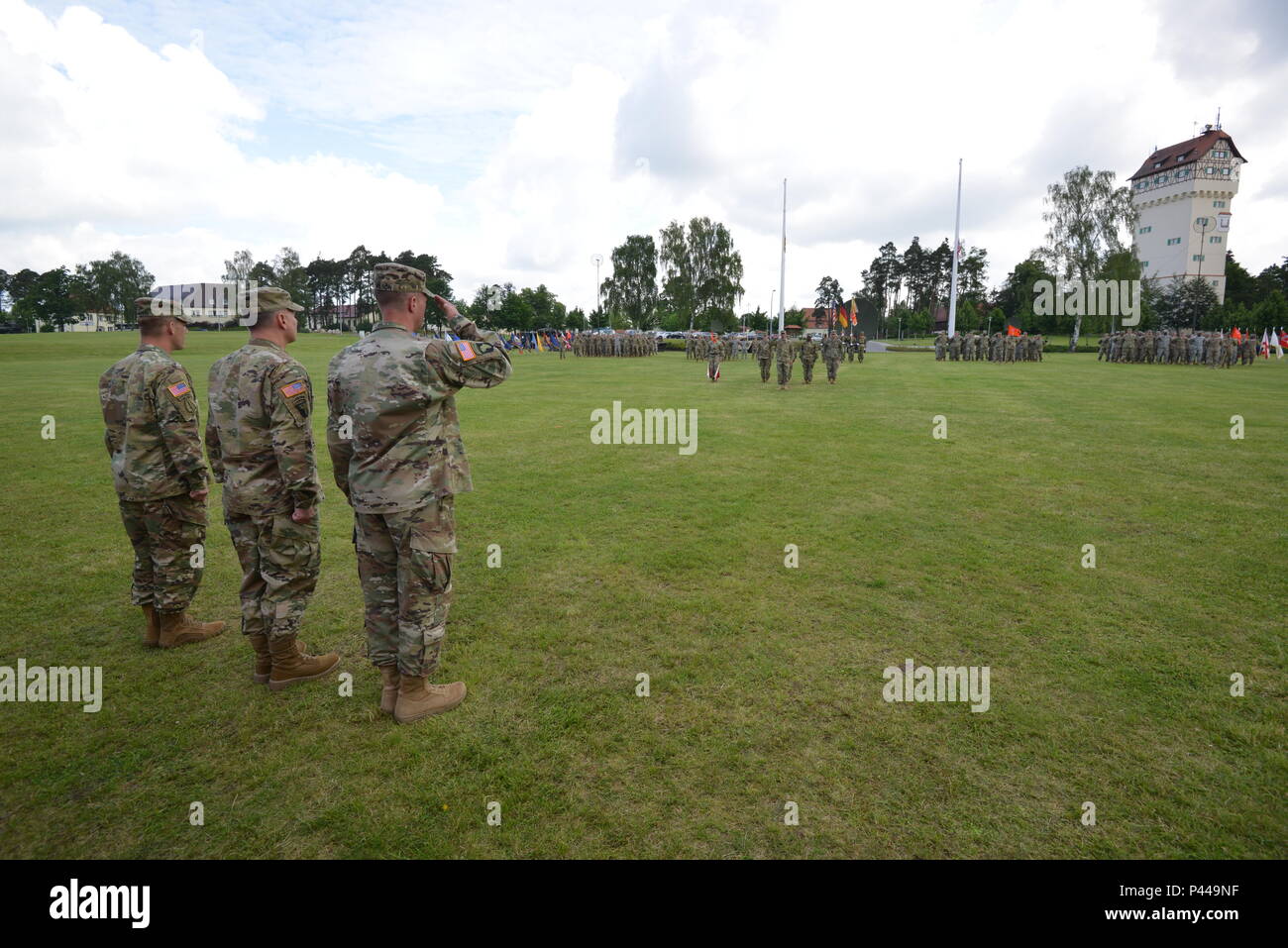 (From left to right) U.S. Army Lt. Col. Adam A. Sannutti, the 44th ...