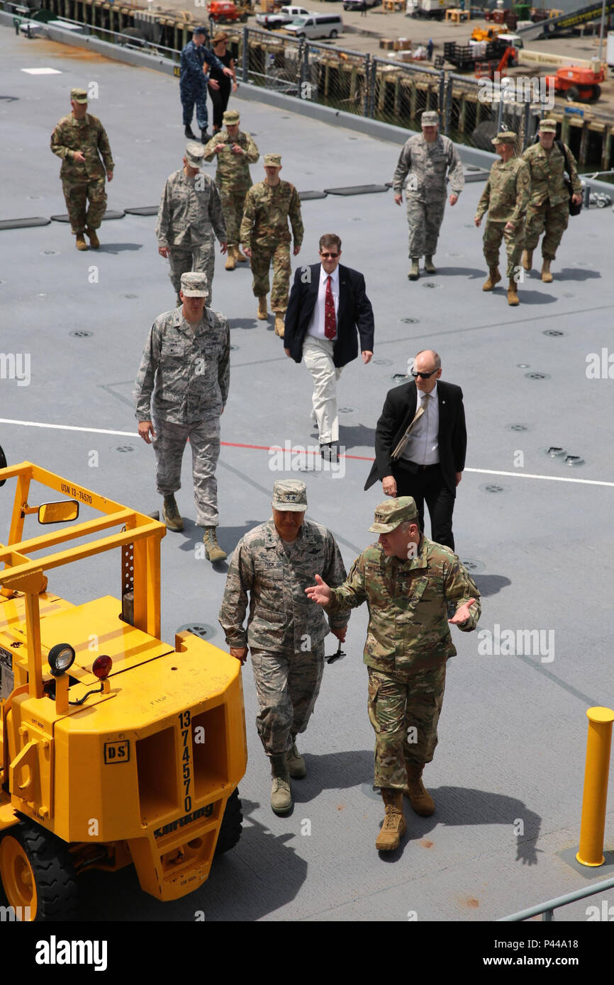 NORFOLK, Va. (June 2, 2016) Lt. Gen. Steve Lyons, deputy commander, U.S. Transportation Command ...