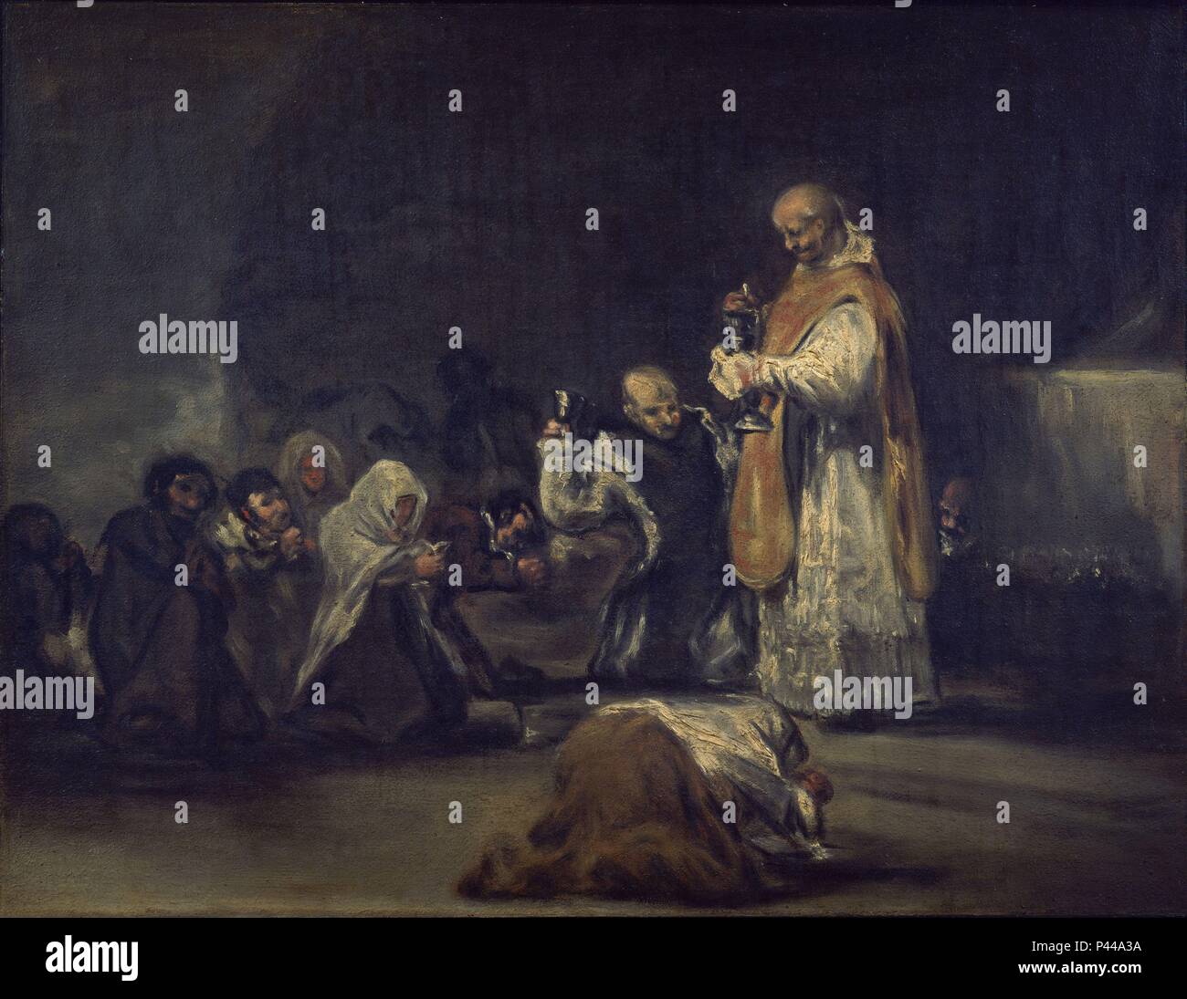 Communion at mass painting hi-res stock photography and images - Alamy