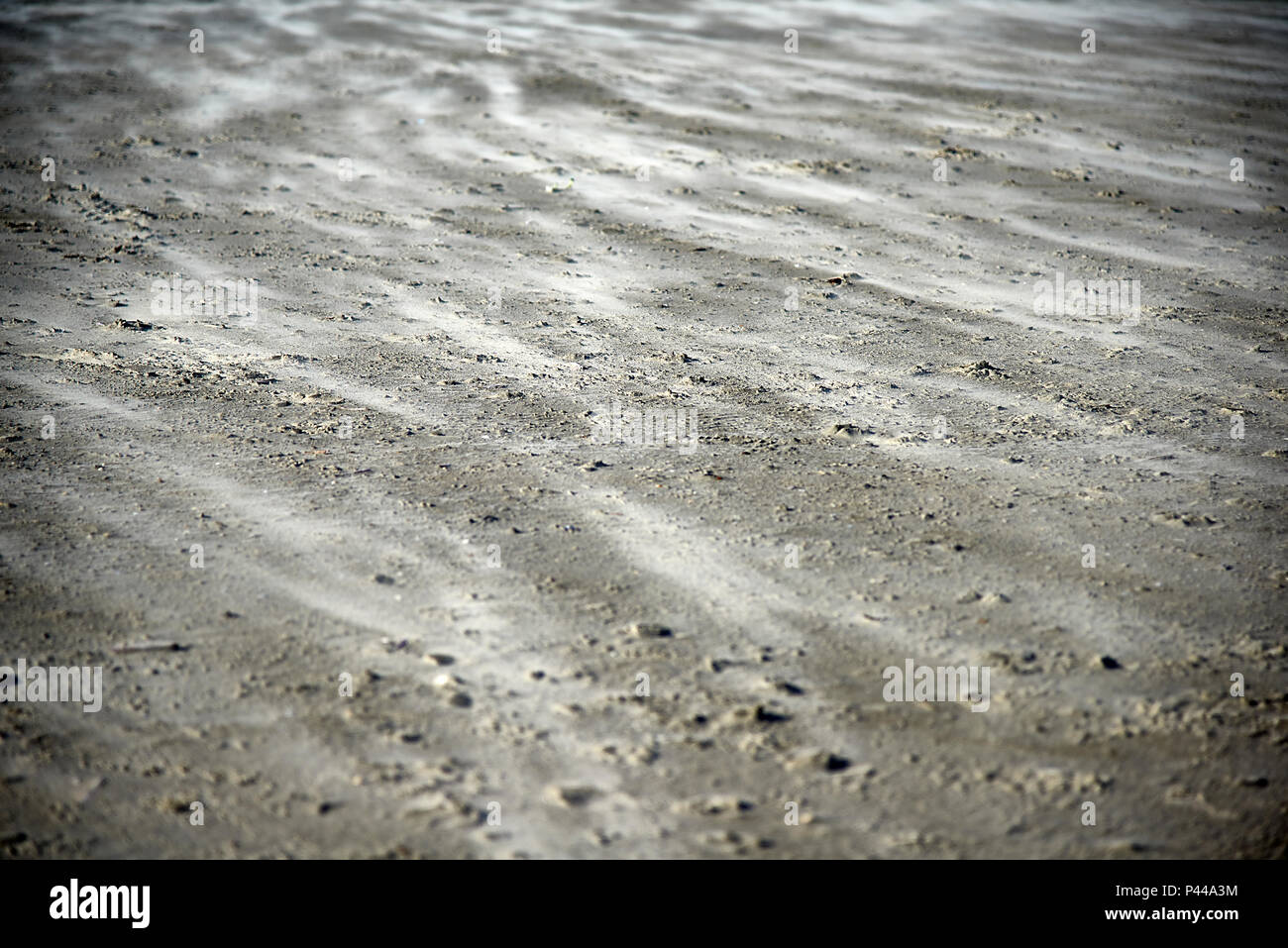 Abstract long exposure landscape of the beach and the shoreline with ...