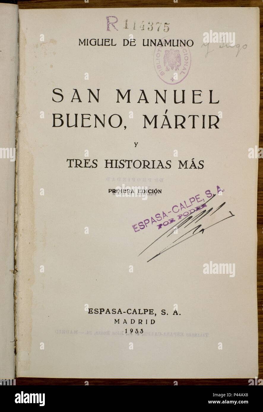 San manuel bueno martyr hi-res stock photography and images - Alamy