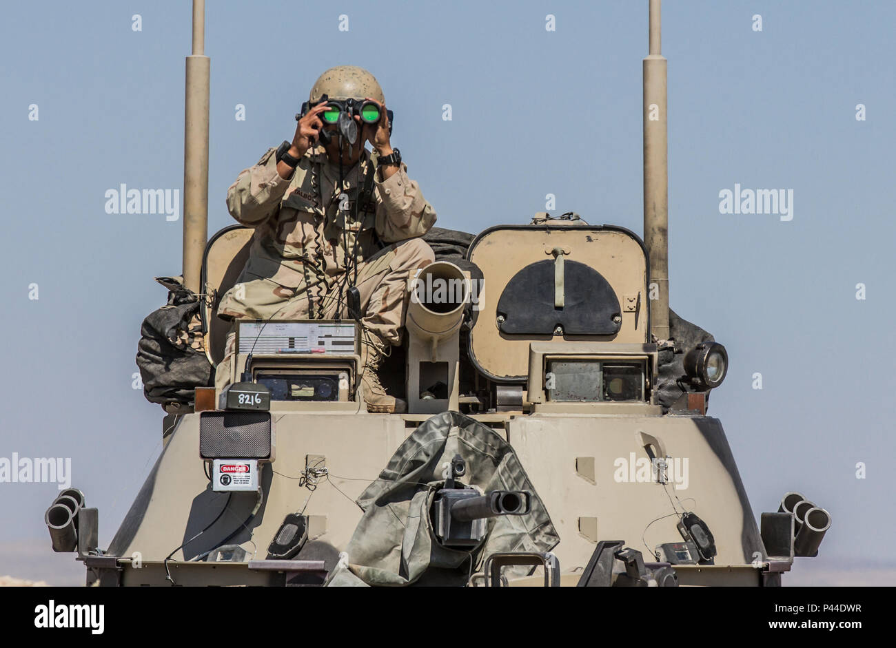 A Soldier from Coldsteel Troop, 1st Squadron, 11th Armored Cavalry ...