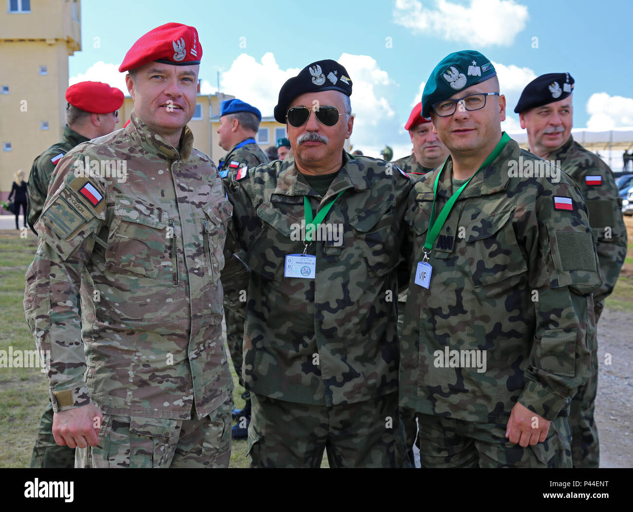 Polish soldiers, Col. Thomas Poluch, Brig. Gen. Wojech Grabowski, and ...