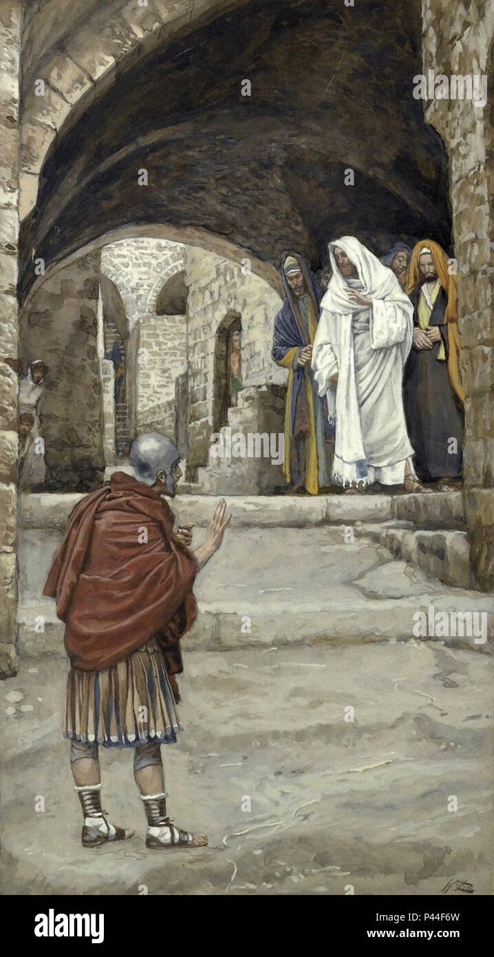 Tissot James Jacques - the Life of Christ - Domine Non Sum Dignus Stock ...
