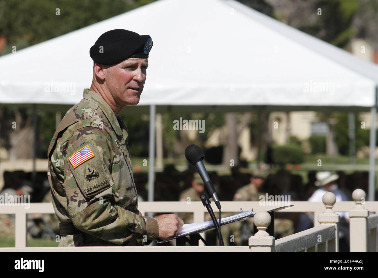 Maj. Gen. Pat White, commanding general, 1st Armored Division and Fort ...