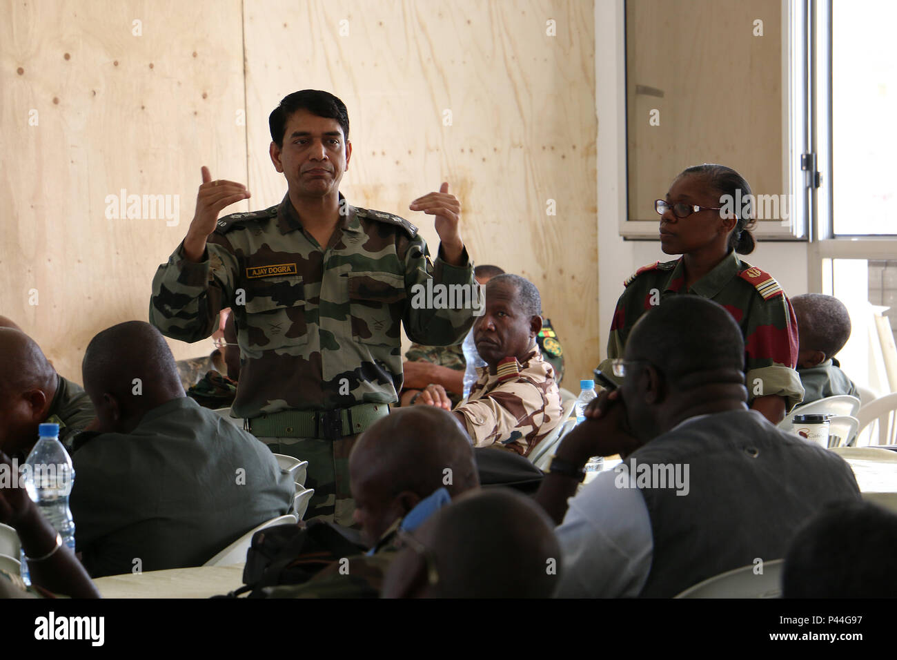 Indian Army Lt. Col. Ajay Dogra, military training officer with the ...