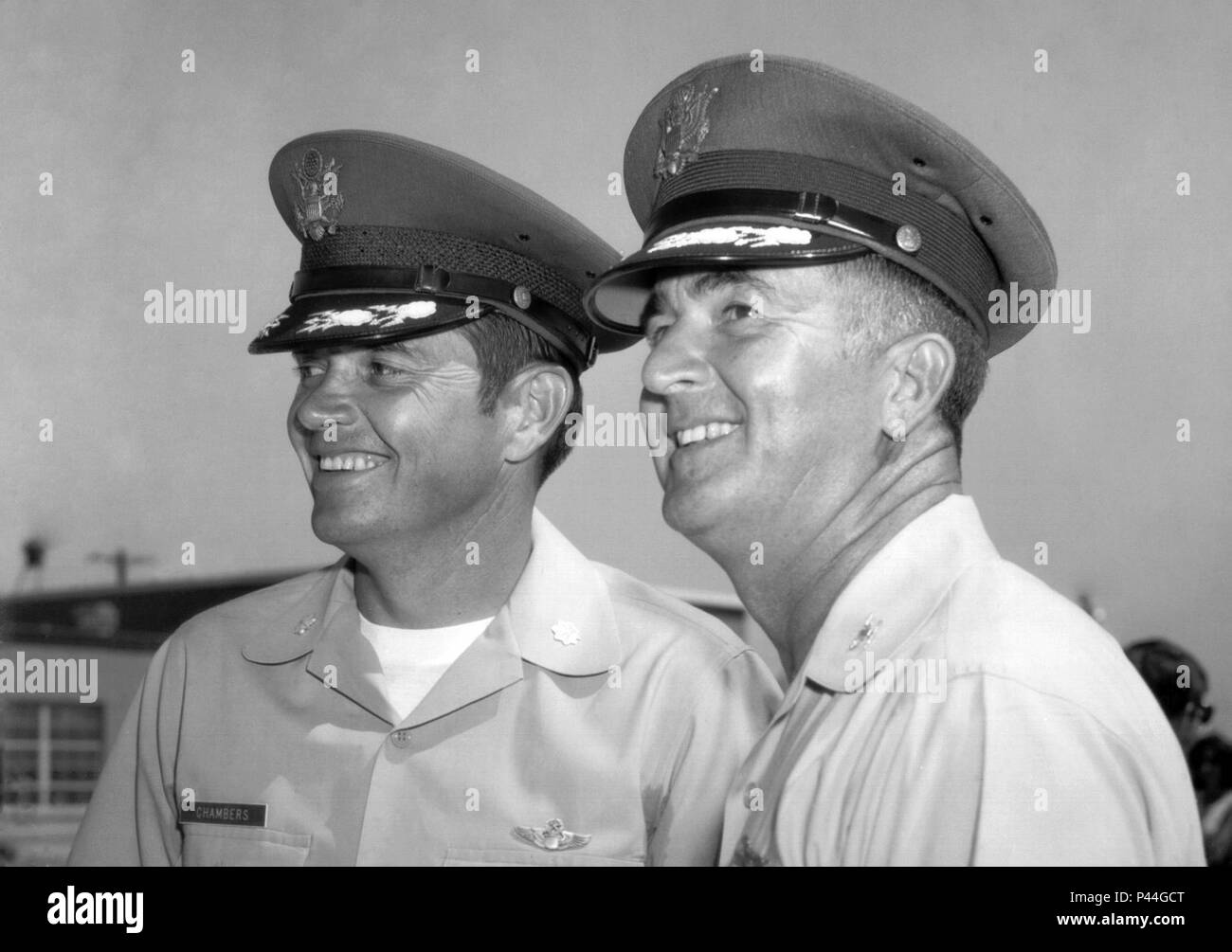 Maj. Gen. Donald E. Morris (right) pictured here when he was a colonel ...