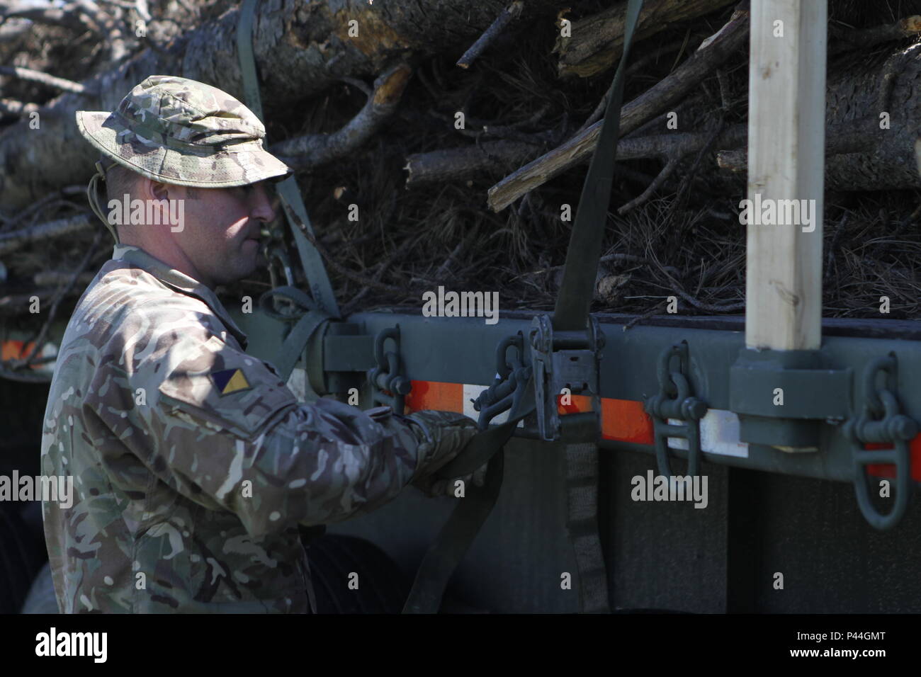 U.K. Soldier Cpl. David Fraser of the 154th Scottish Regiment, Royal ...