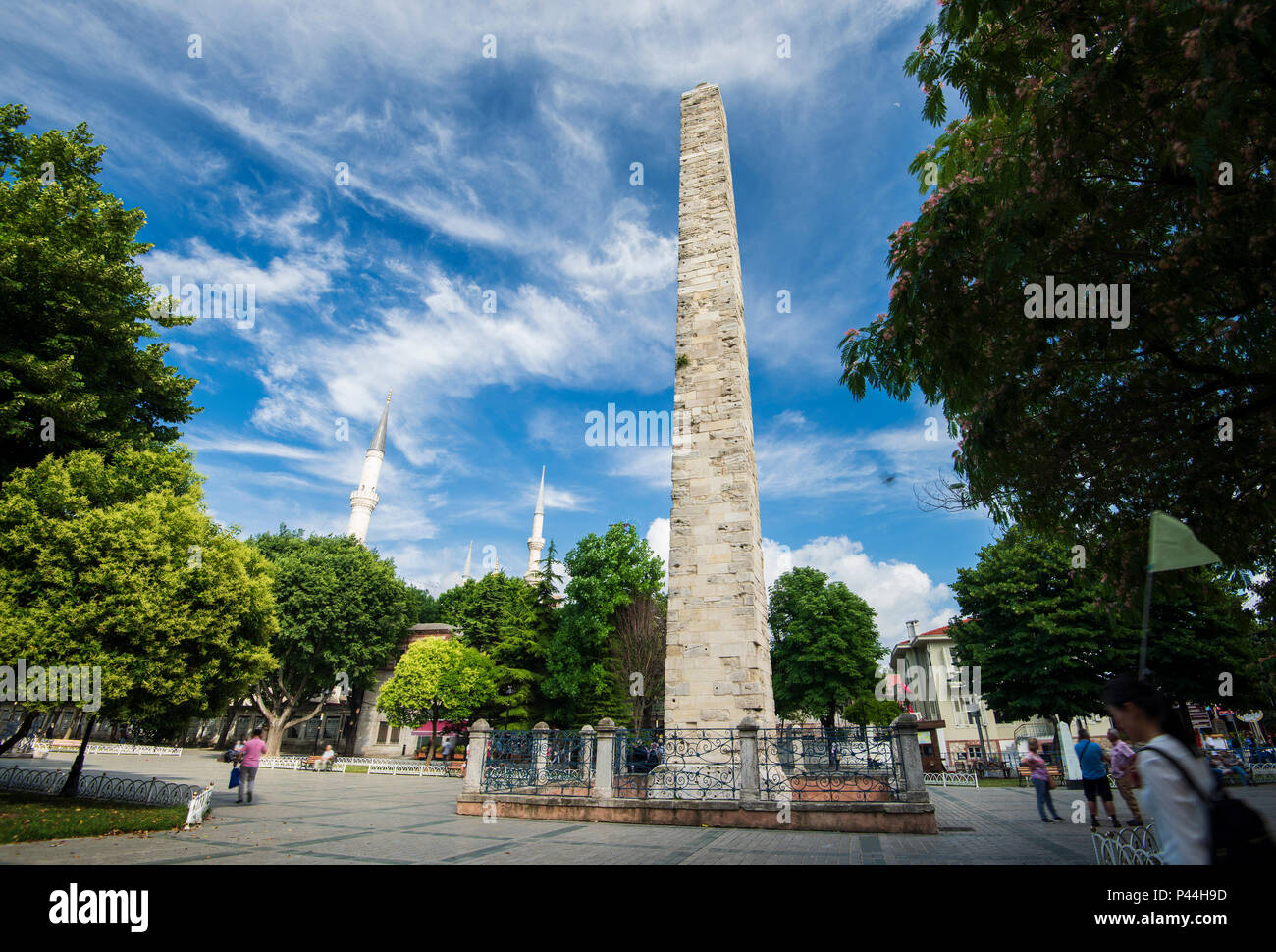 Obelisk of Theodosius, (Istanbul, Turkey, Sultanahmet Stock Photo - Alamy