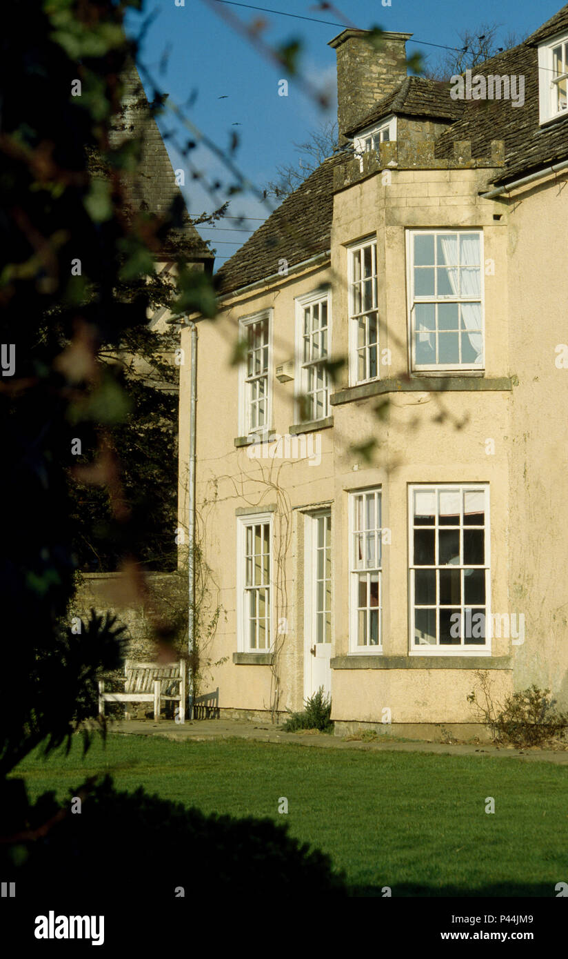 Exterior of large, traditional English country house Stock Photo - Alamy
