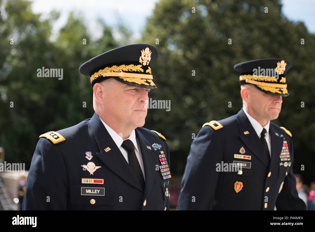 Gen. Mark A. Milley, left, Chief of Staff for the U.S. Army, and and ...