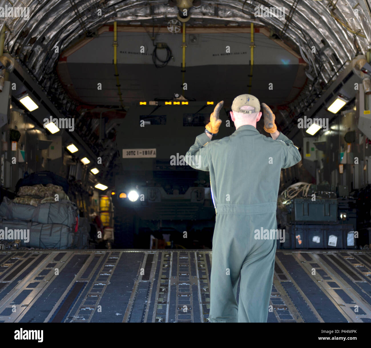 An Airman from the 164th Airlift Wing, Tennessee National Guard ...