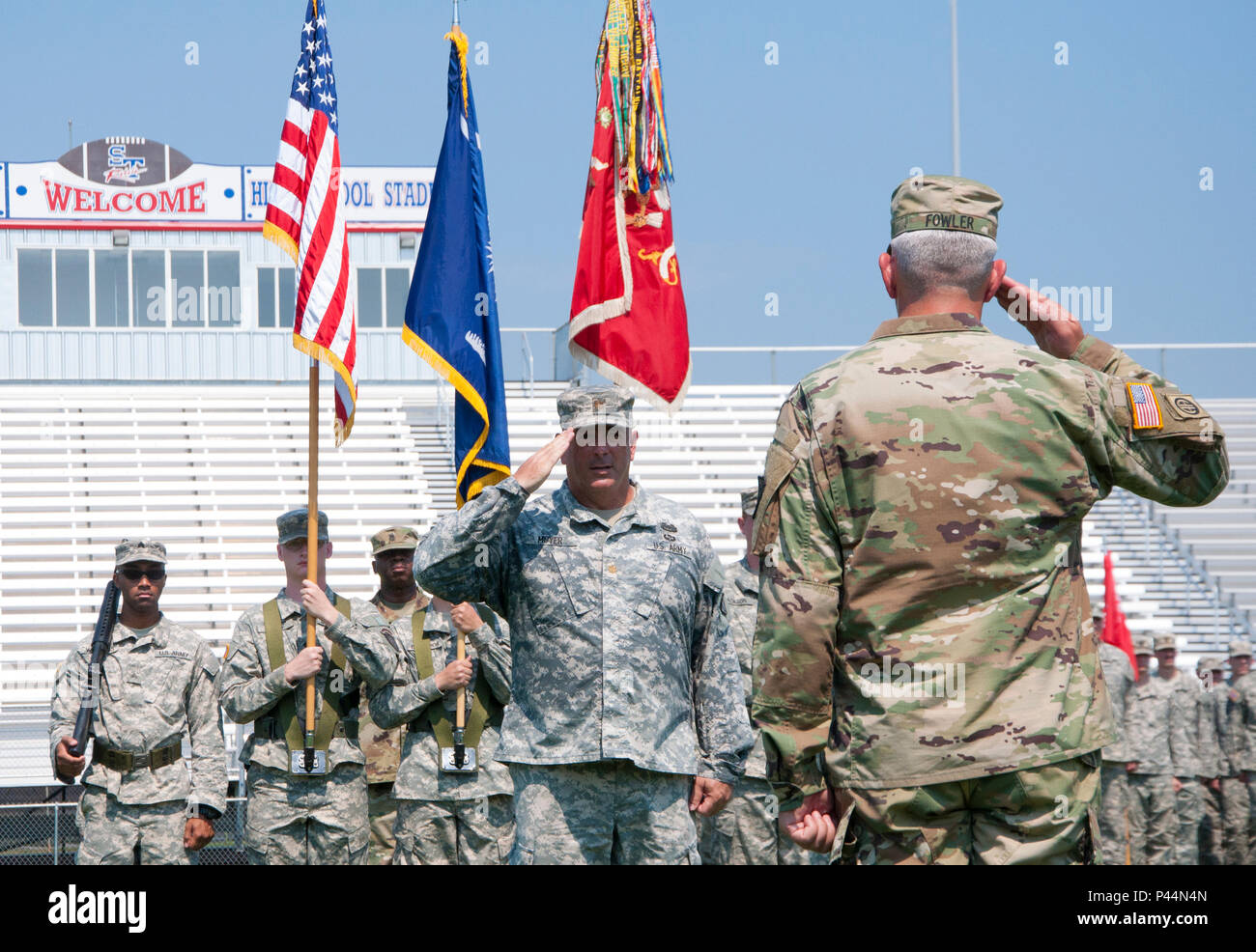 U.S. Army Maj. Christopher Moyer, the executive officer for the 122nd ...