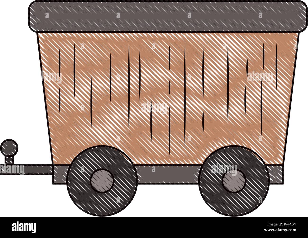 mining wagon isolated icon Stock Vector Image & Art - Alamy