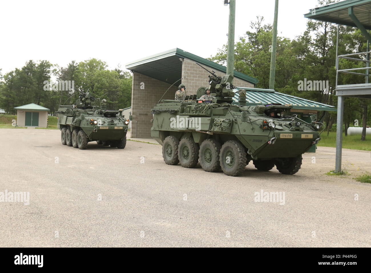 Members of the Stryker Reconnaissance Platoon, 457th Chemical ...