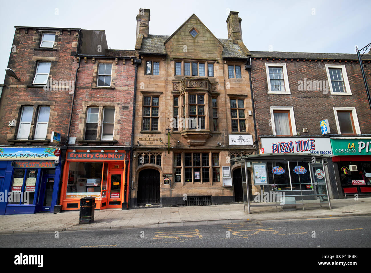 The cumberland inn and shops on botchergate Carlisle Cumbria England UK ...