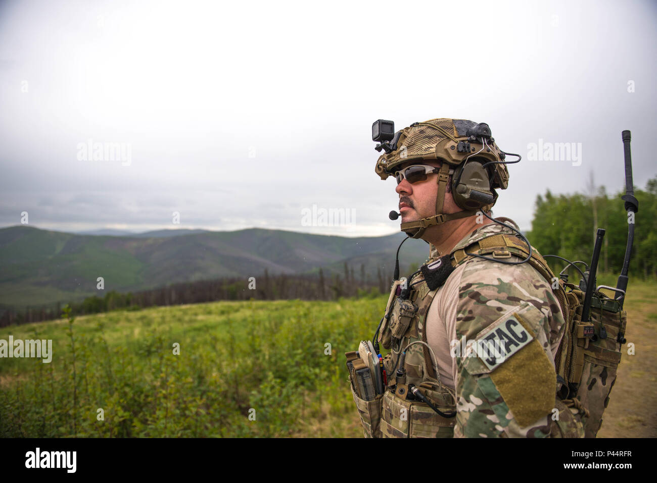 U.S. Air Force Staff Sgt. Jacob Rinker, a 13th Air Special Operations ...