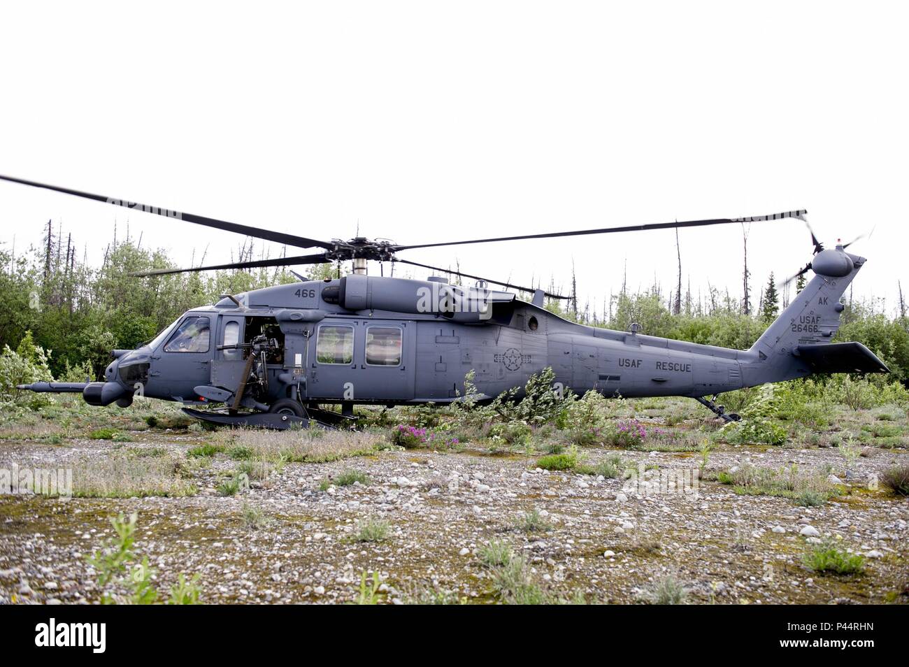 An Alaska Air National Guard HH-60 Pave Hawk helicopter from the 210th ...