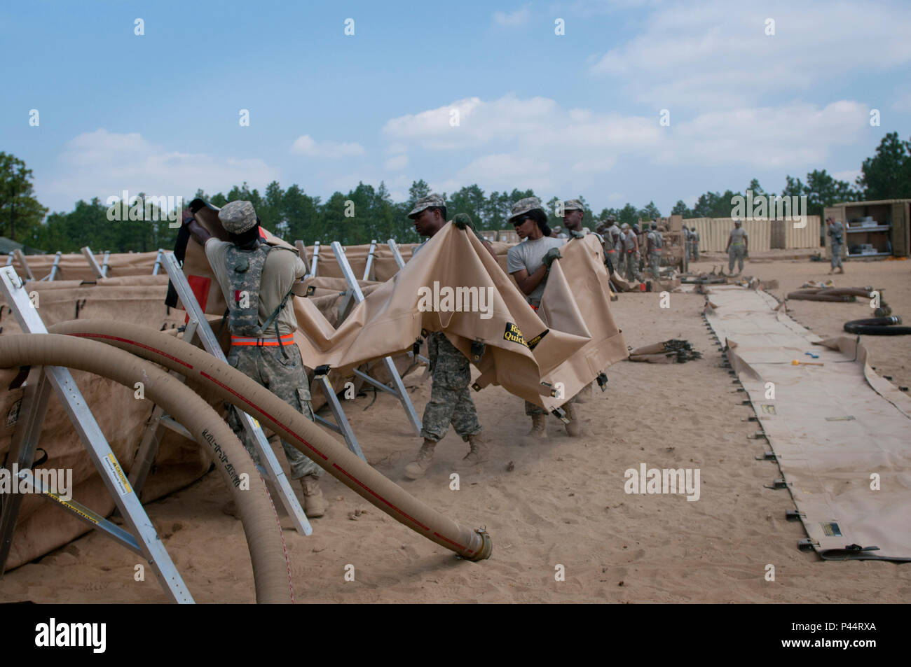 U.S. Army Reserve Soldiers, with the 894th Quartermaster Company, based ...