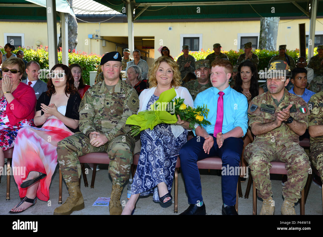 Wife of Lt. Col. Brett M. Medlin, incoming commander of U.S. Army ...