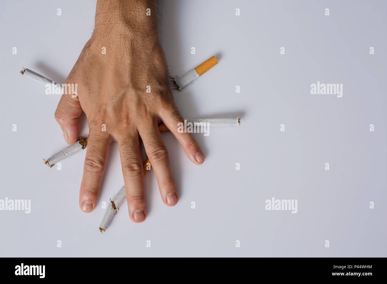 Man refuse to smoke, World No Tobacco Day Stock Photo - Alamy