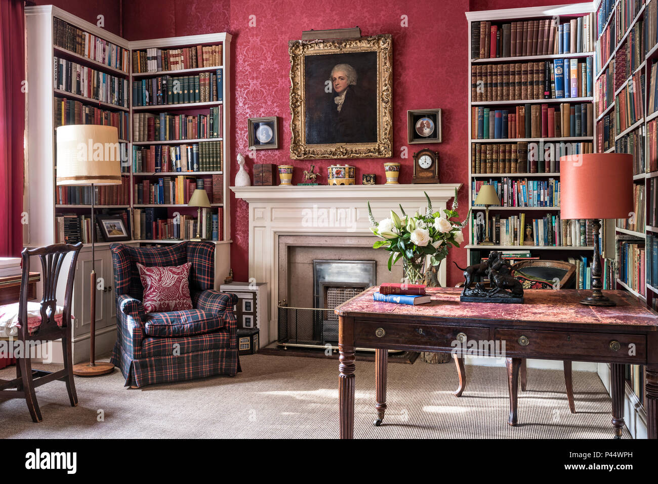 Antique English Bookcase Desk
