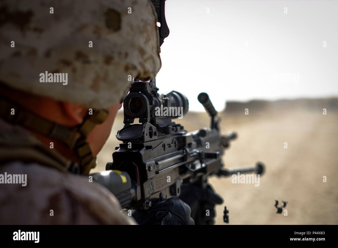 A U.S. Marine with Company C, Marine Wing Support Squadron 373, Special ...