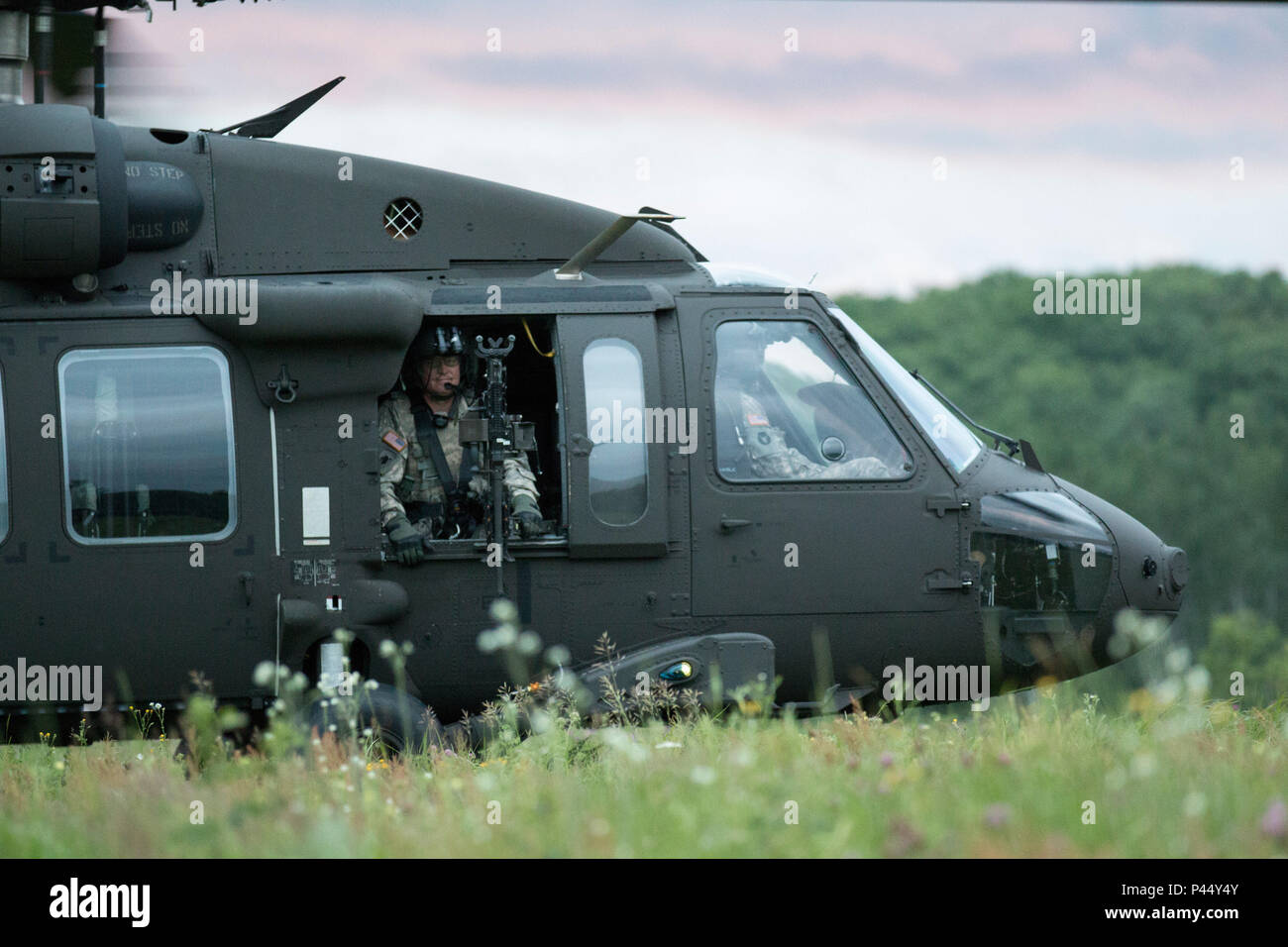 An air crew with A Company, 2-147th Assault Helicopter Battalion ...