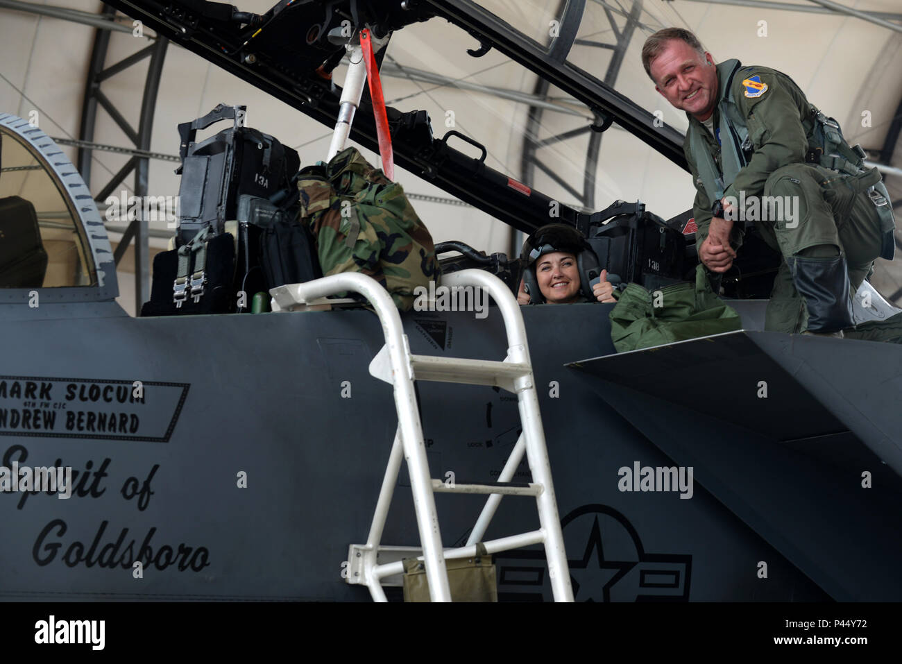 Julie Daniels (left), Military Affairs Committee chairperson, and Col ...