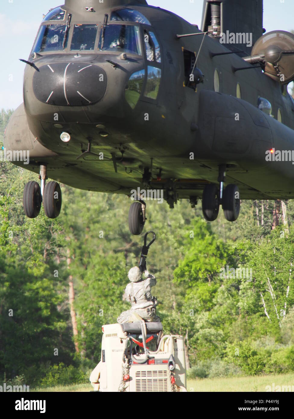 U.S. Army Capt. Clint Boatman, with the 334th Brigade Support Battalion ...