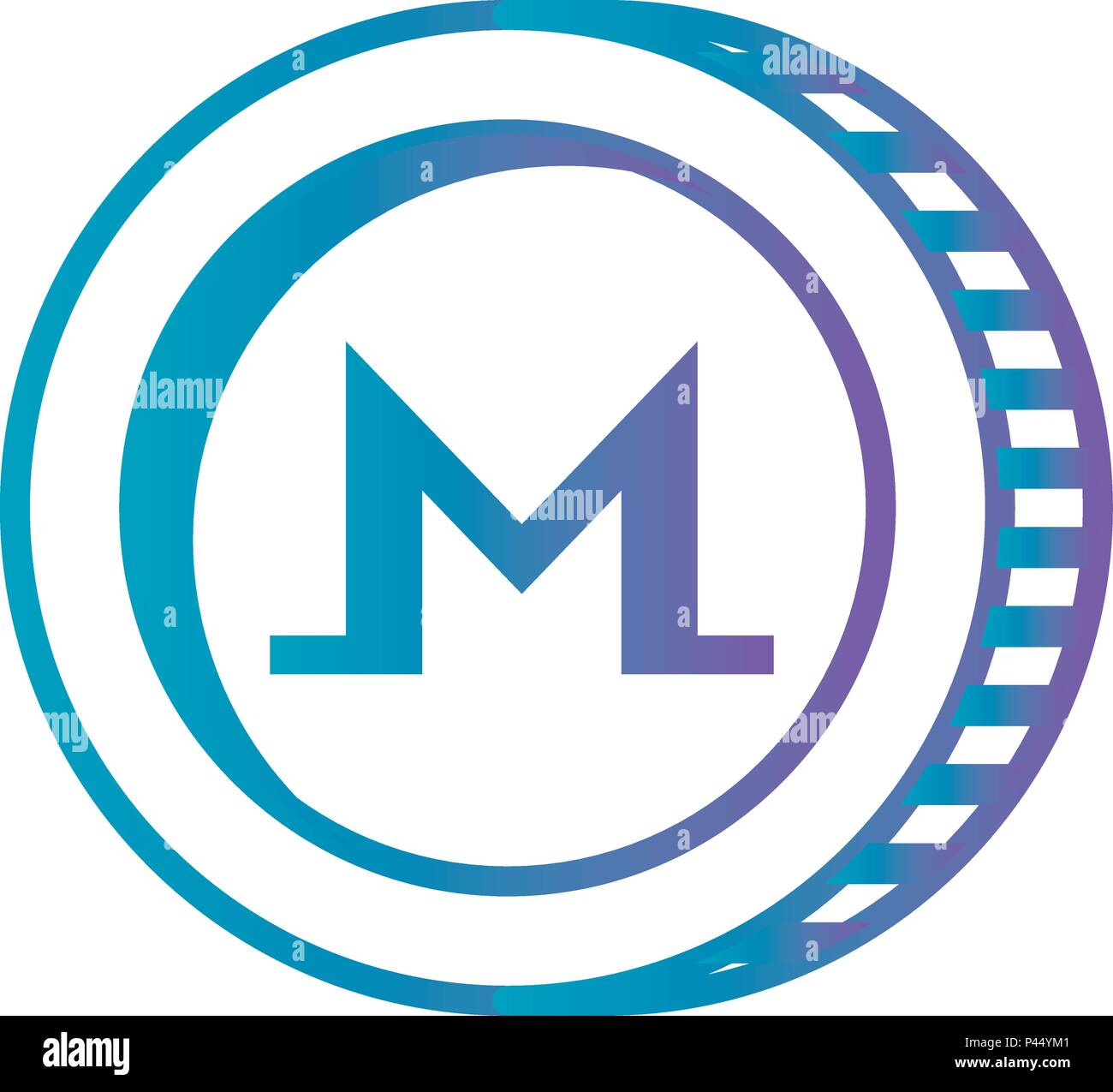 Monero symbol Stock Vector Images - Alamy