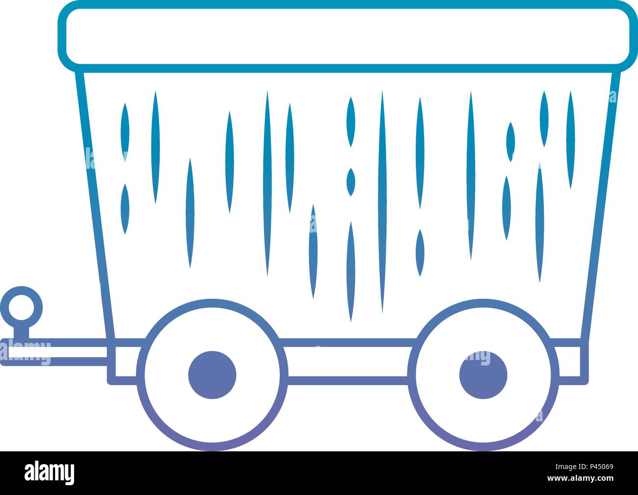 mining wagon isolated icon Stock Vector Image & Art - Alamy