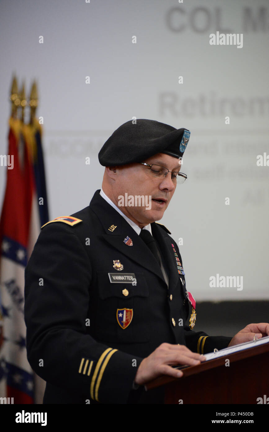 U.S. Army Col. Marty G. Vannatter, Commander of U.S. Army Garrison ...