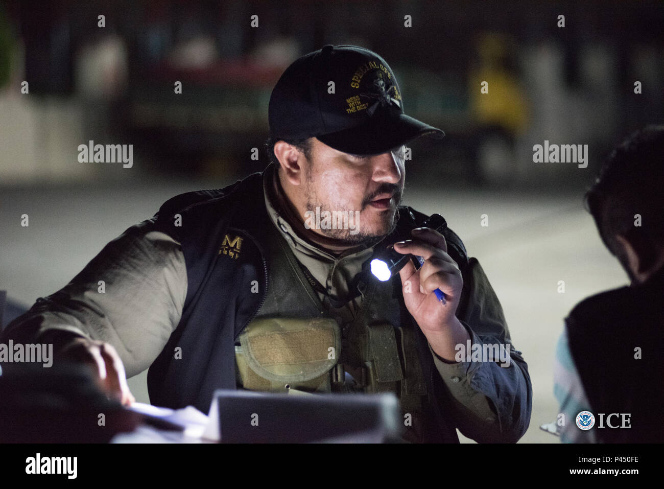 A member of the Guatemalan National Police prepares for Operation ...