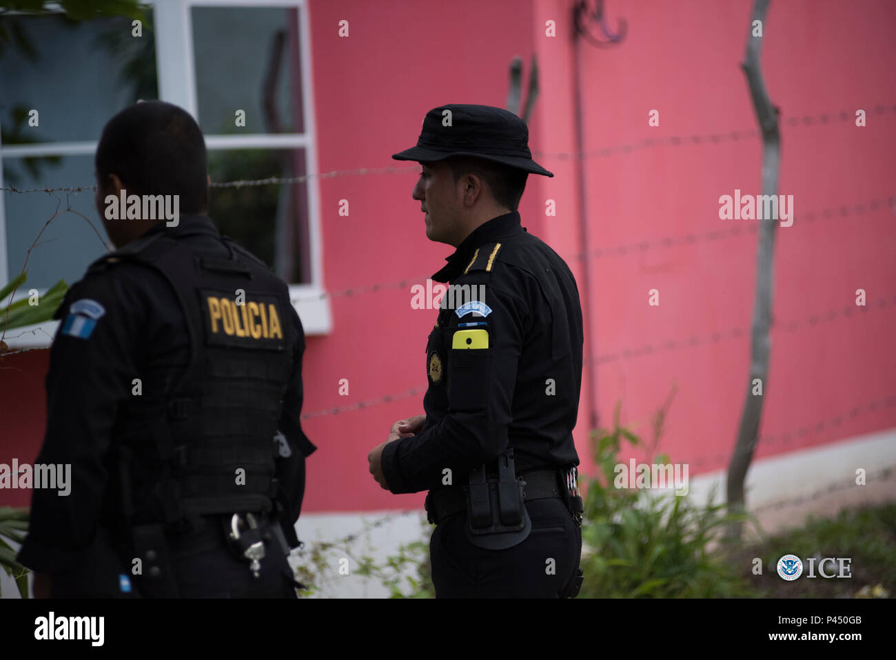 Members of the Guatemalan National Police during Operation Mesoamerica ...