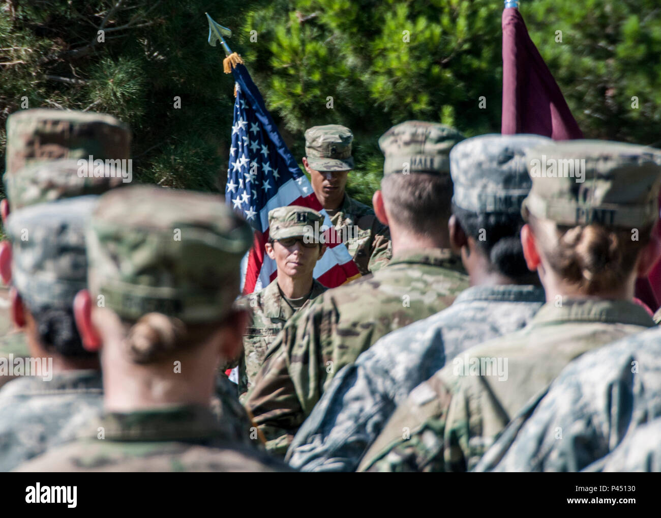 Capt. Ligia Rodriguez-Rosado, incoming commander, B Company, Troop ...