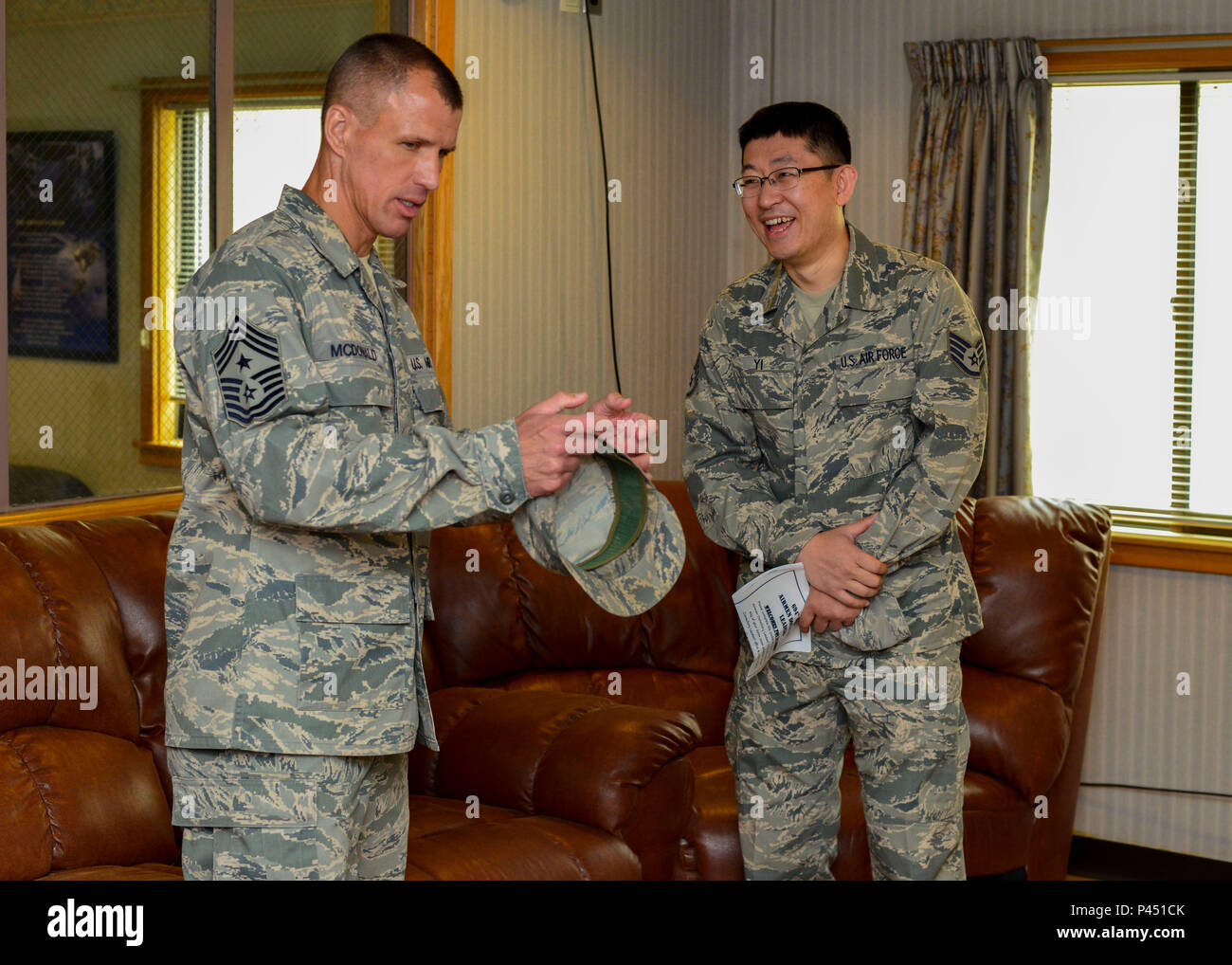 Chief Master Sgt. Steve McDonald, Air Combat Command command chief ...