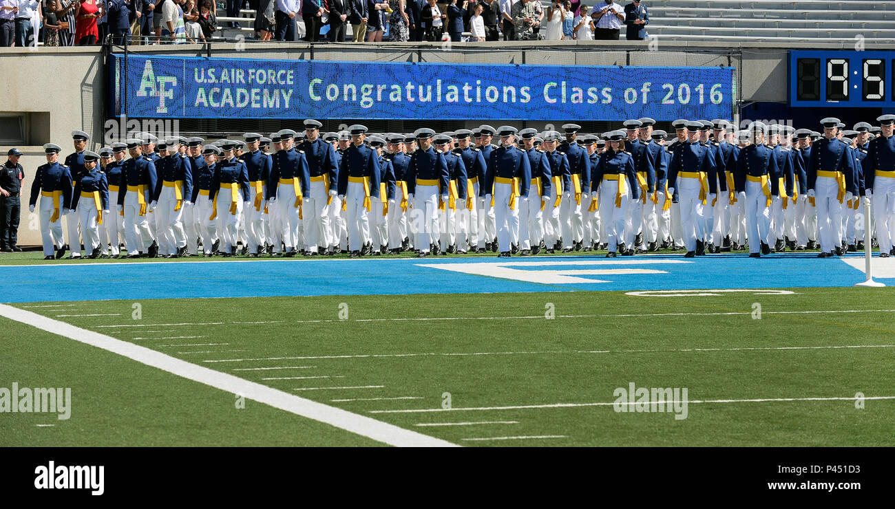The U.S. Air Force Academy Class of 2016 enters Falcon Stadium to start ...