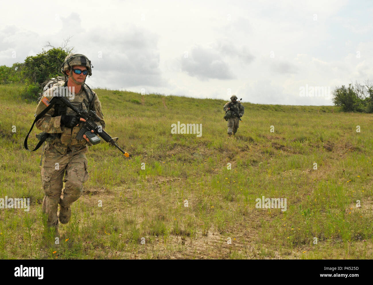 Sgt. James Hampton, with Company B, 1st Battalion, 155th Infantry ...