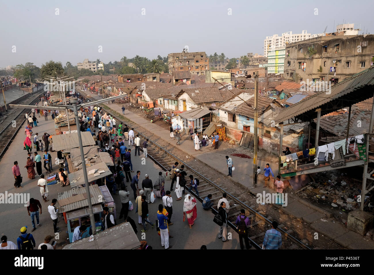 India, Kolkata, Park Circus railway station Stock Photo - Alamy