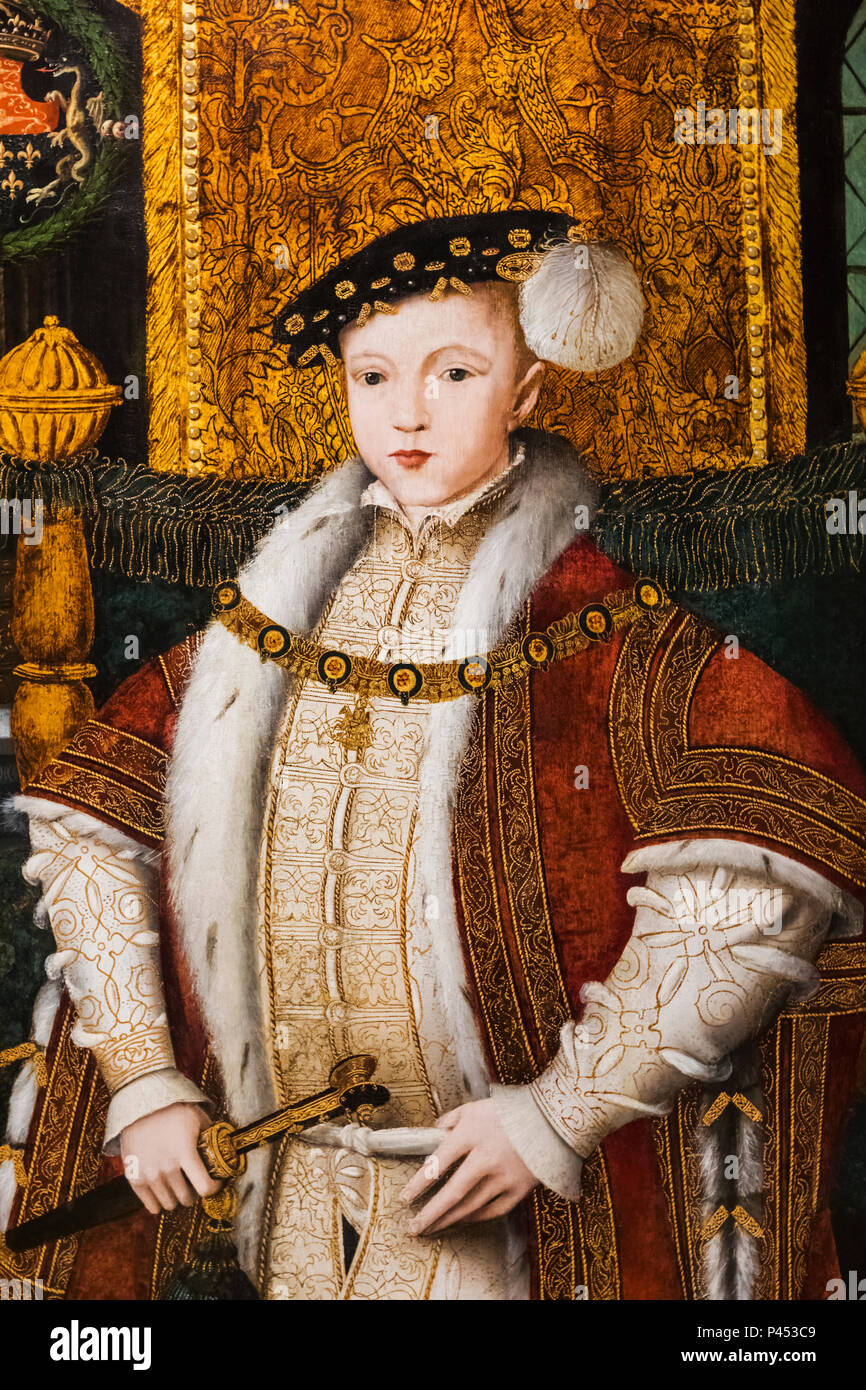 Portrait of King Edward VI as a Young Boy dated 1547 Stock Photo - Alamy