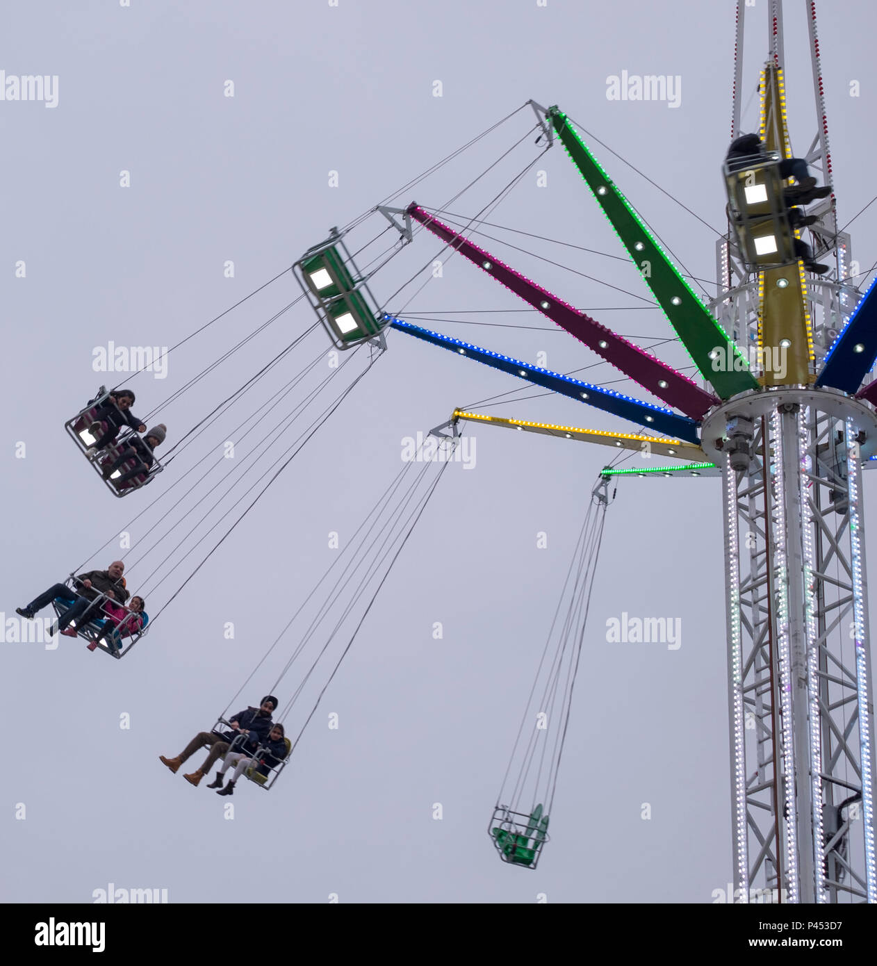 fun fair bright light Stock Photo - Alamy