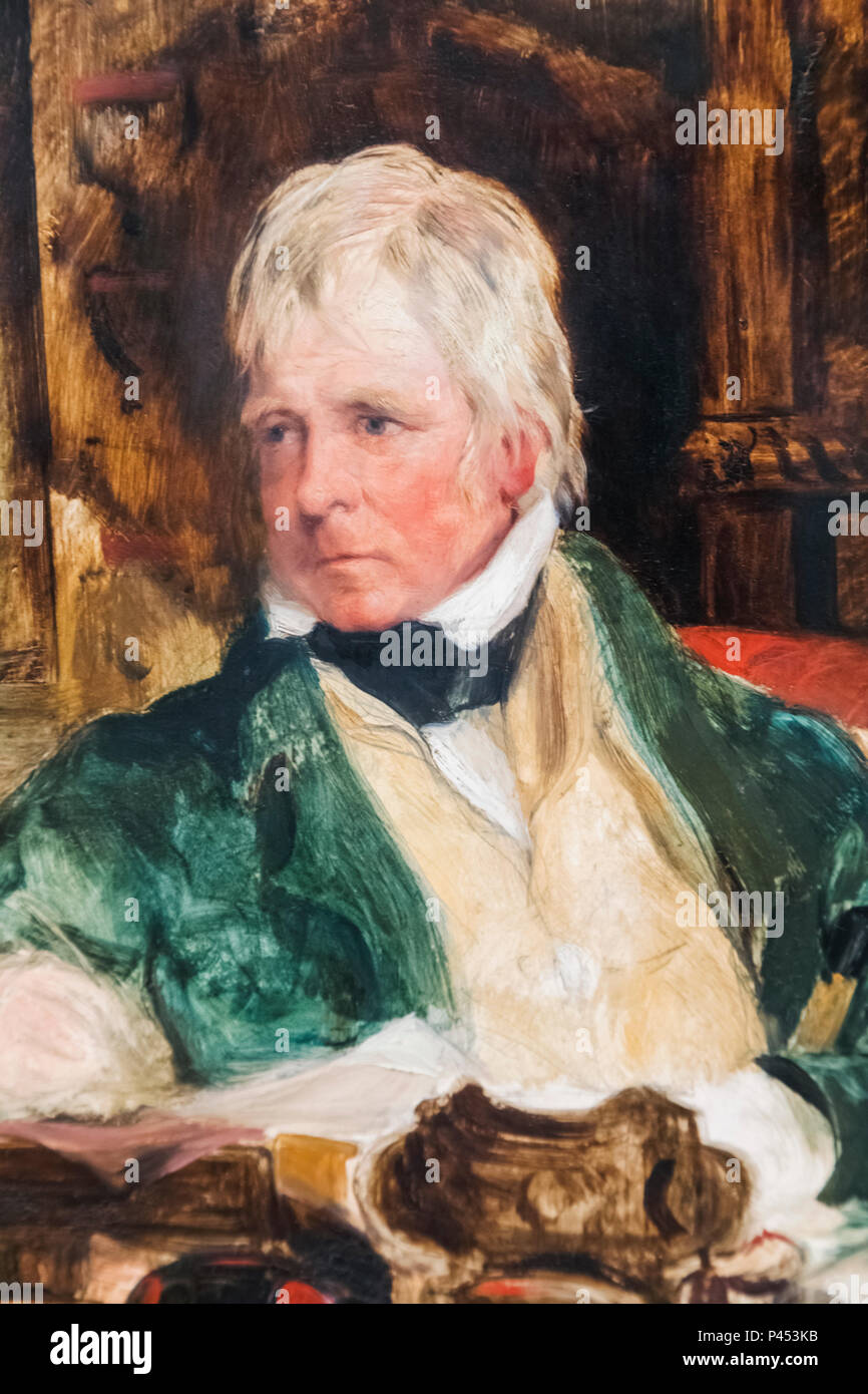 Portrait of Sir Walter Scott by Edwin Landseer dated 1824 Stock Photo ...